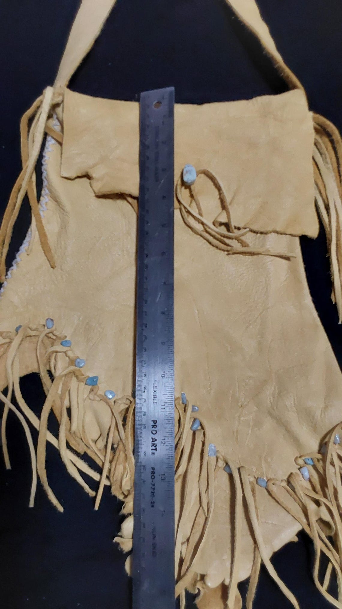Elk Leather Crossbody Bag With Stone Beads, Fringe Purse - Etsy
