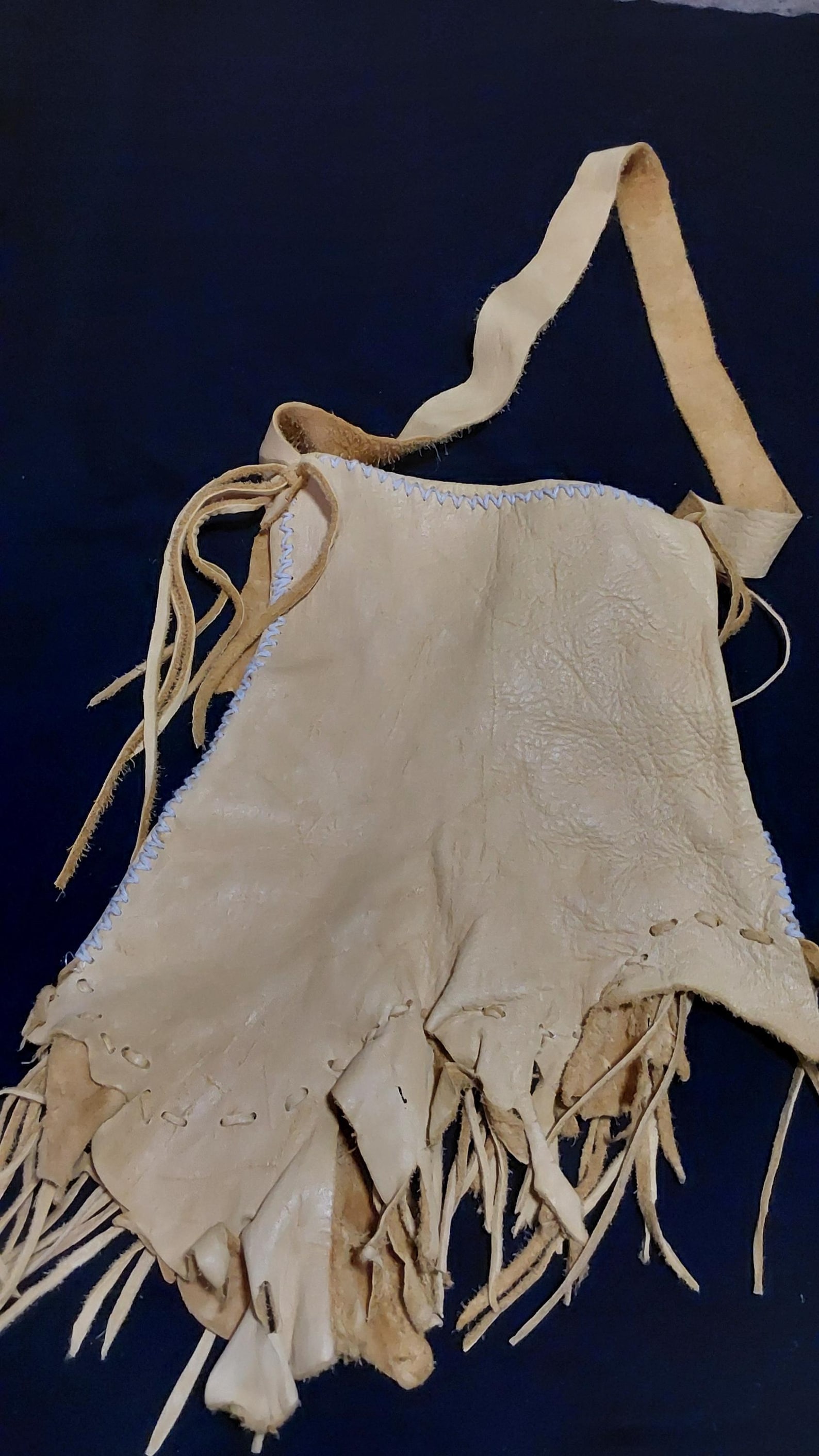 Elk Leather Crossbody Bag With Stone Beads, Fringe Purse - Etsy
