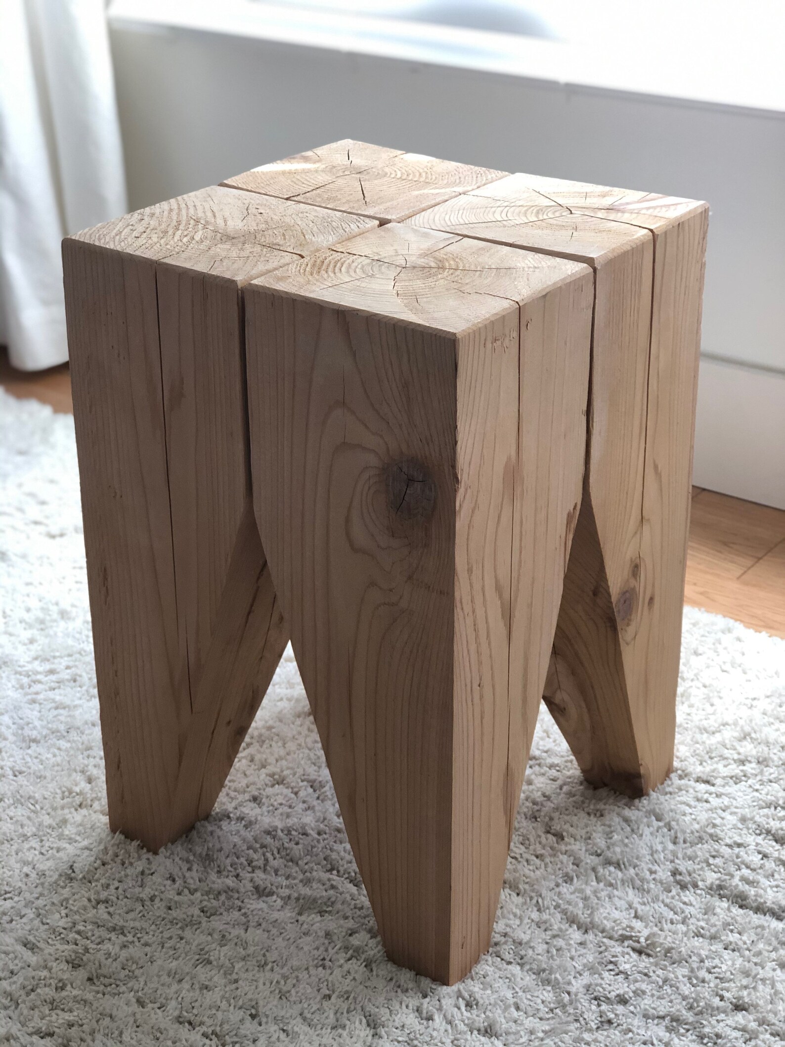 Timber Accent Table or Stool / Solid Hardwood / 18 Tall - Etsy