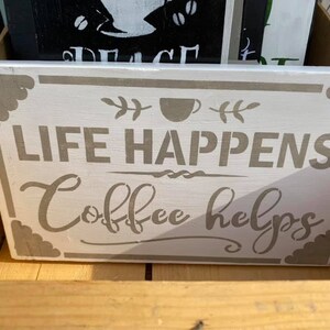 Coffee Bar Signs, Coffee Signs, Kitchen Signs, - Etsy