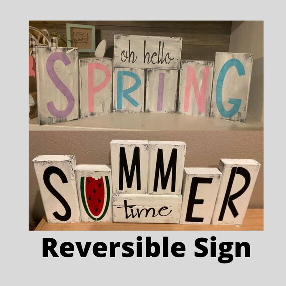 Reversible SPRING/SUMMER SIGN - Etsy