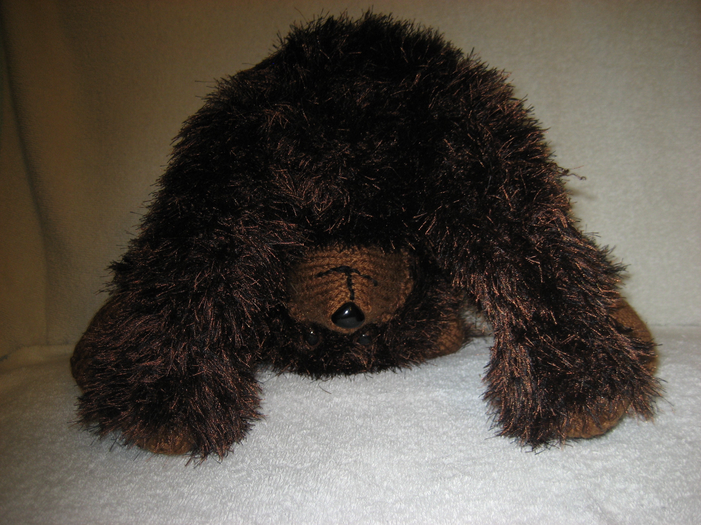 Fuzzy Brown Bear - Etsy