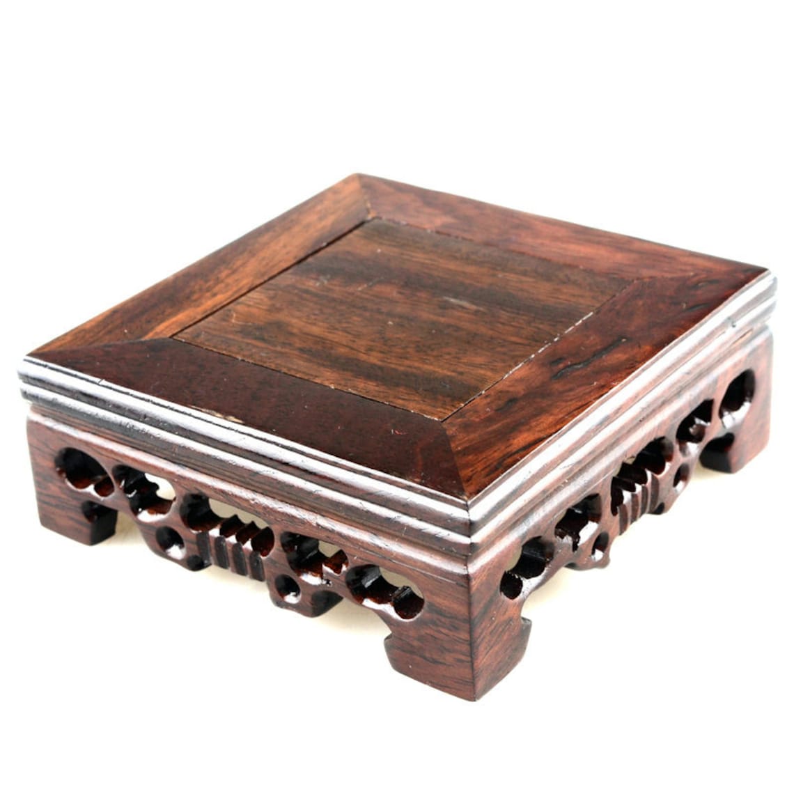 Dark Oak Wood Stand Name Seal Handmade Decorative Carved - Etsy