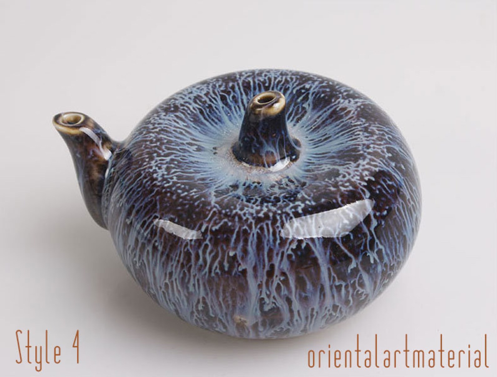 Hand Glazed Blue Porcelain Water Dropper: Calligraphy Ink Grinding - Etsy