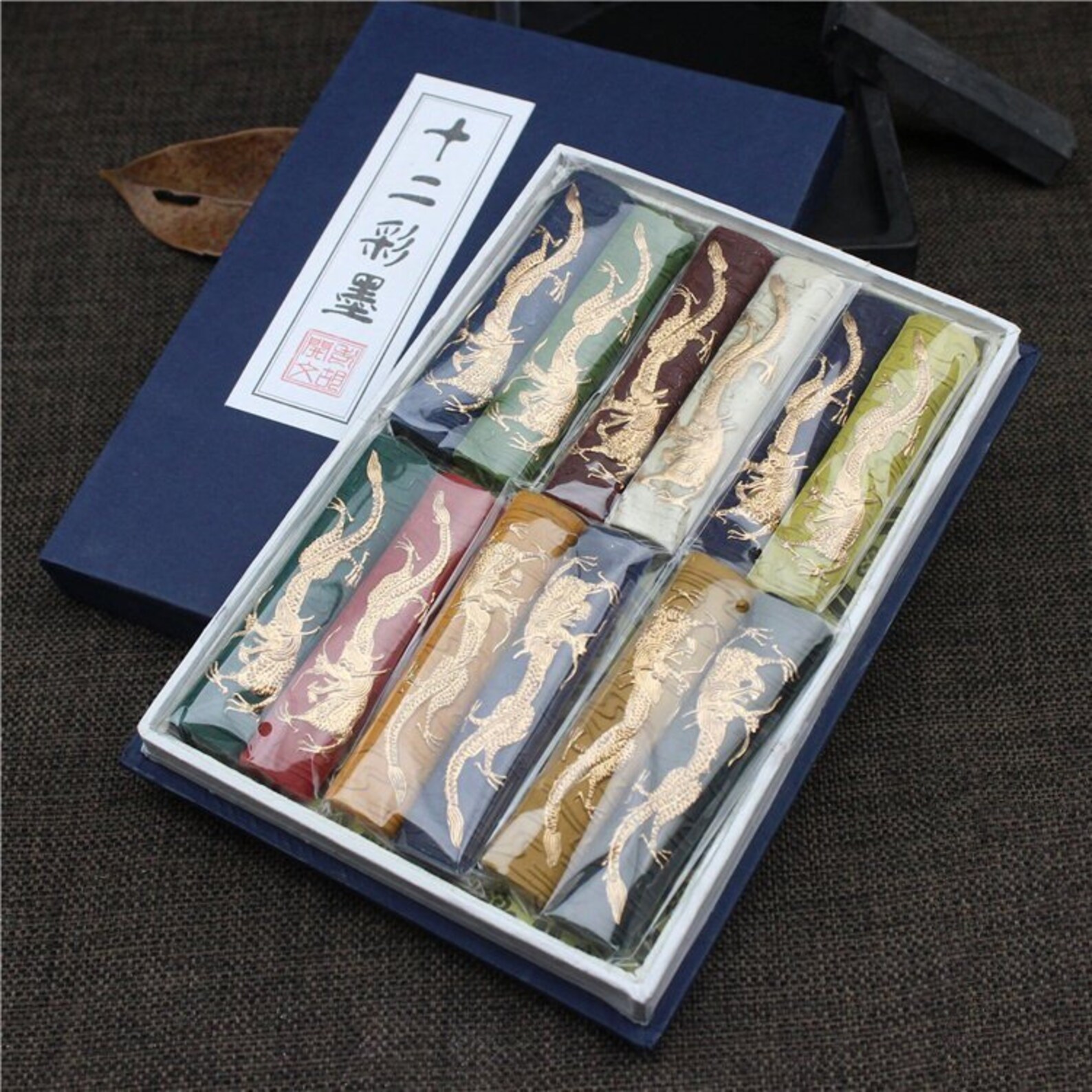 12 Color Ancient Old Ink Stick Famous Ink Traditional Craft | Etsy