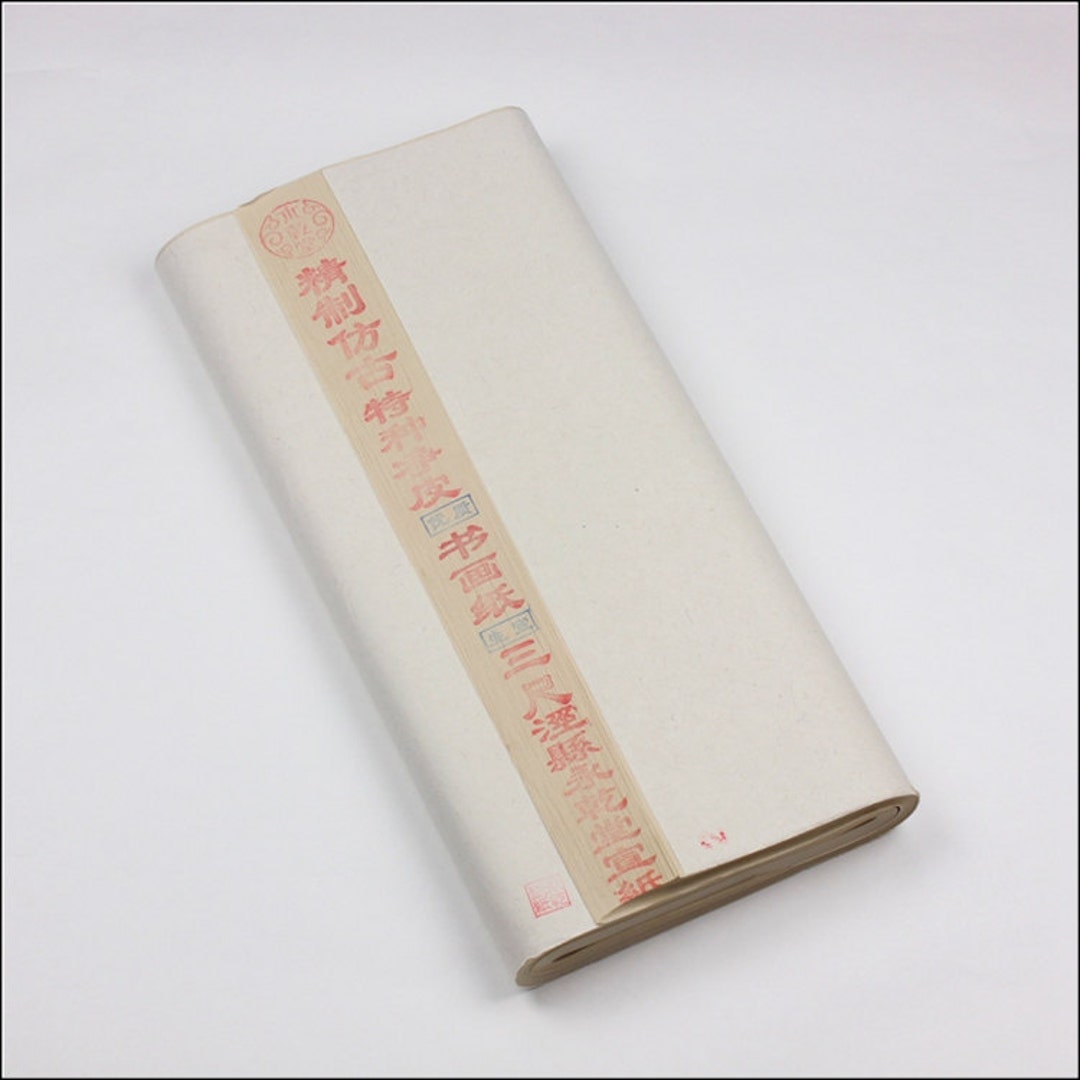Antique Xuan Paper: Chinese Calligraphy Material, Raw Unsized Rice ...