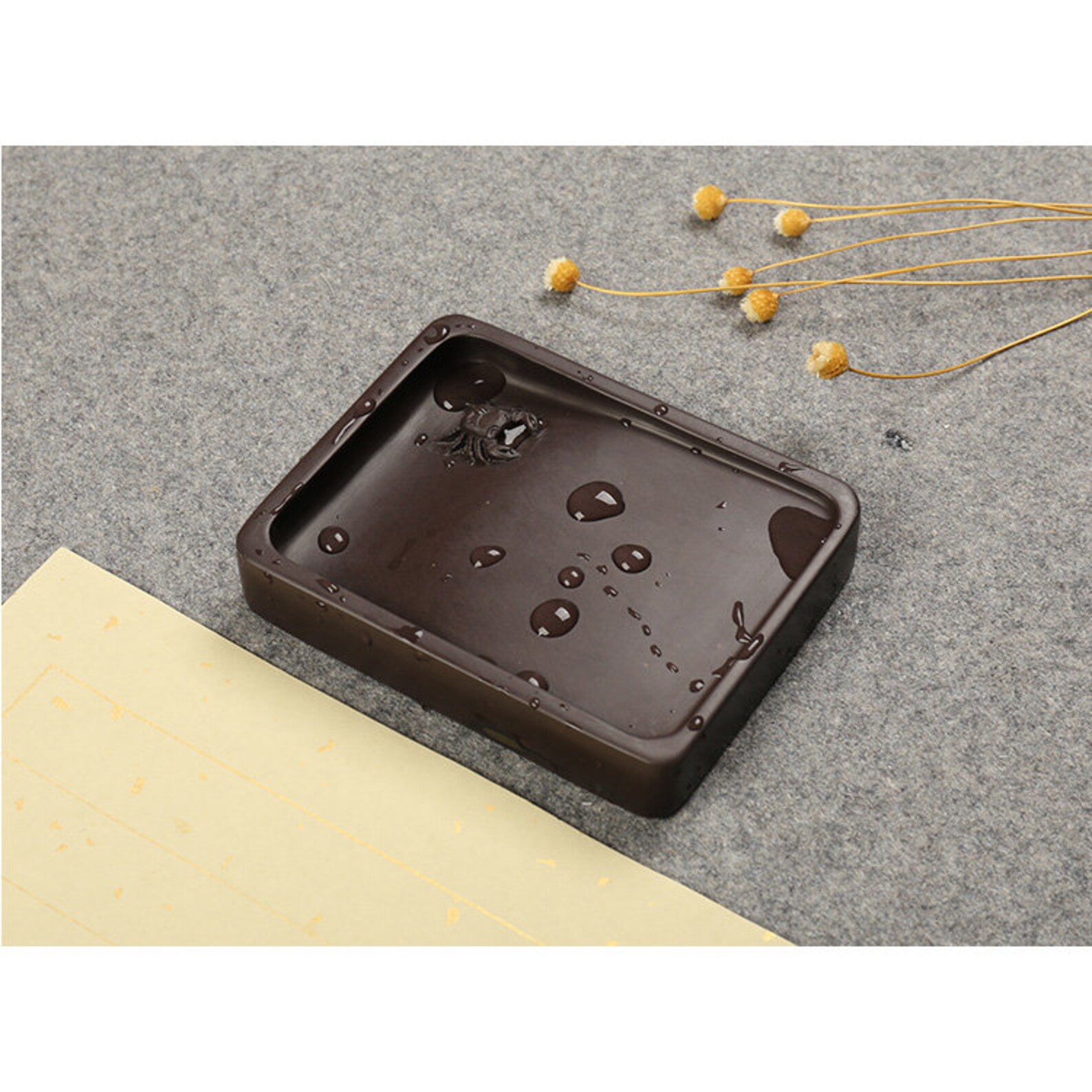 CHINESE INKSTONE 10x8x1.7cm Natural Stone Chinese Inkstone | Etsy