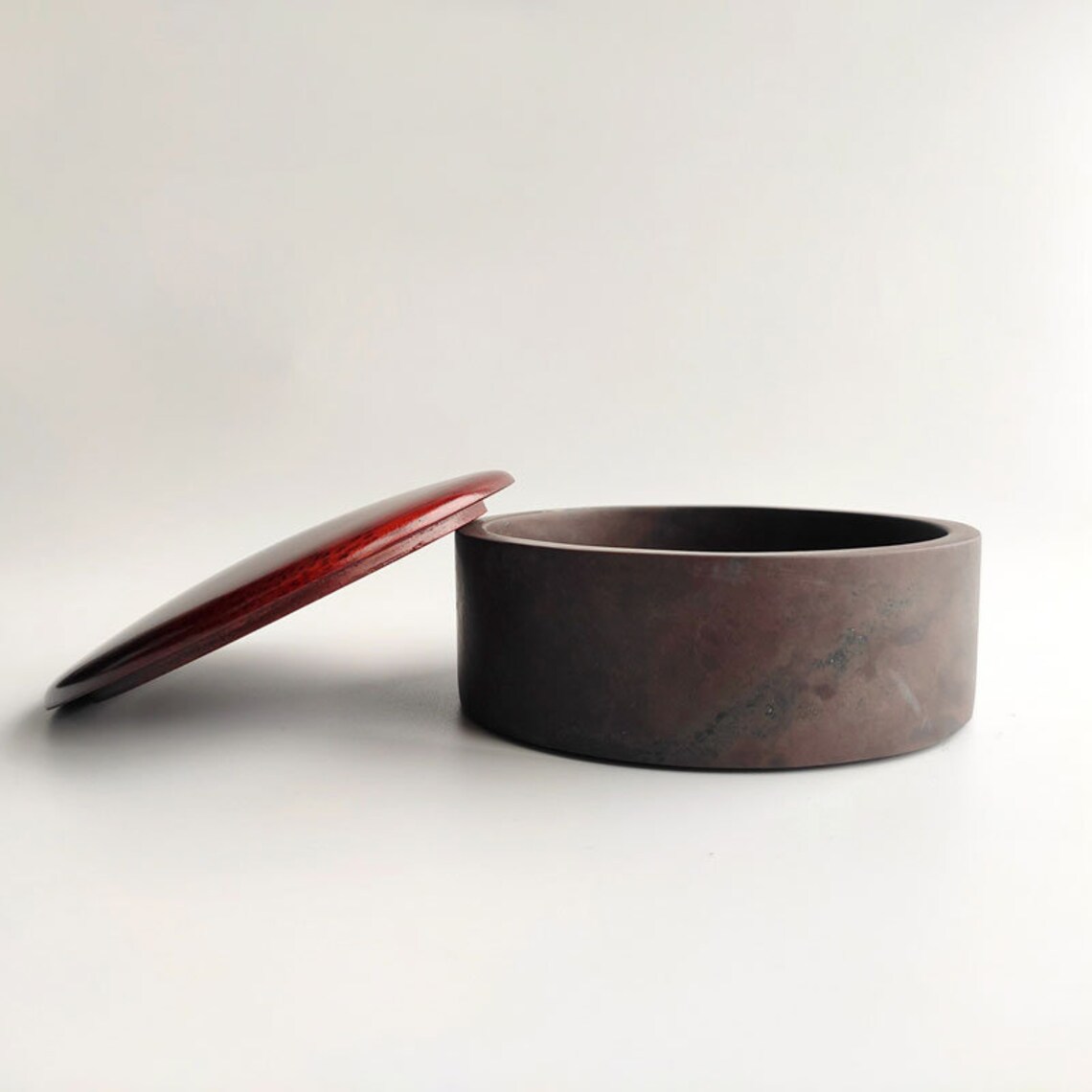 INKSTONE WITH LID 3 Sizes 4 5 6 inches 10 12.5 15cm | Etsy