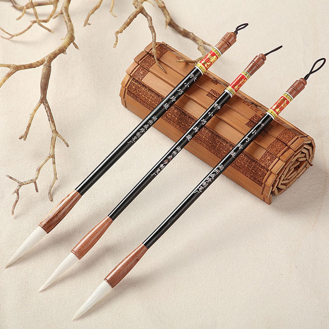 Goat Hair Calligraphy Brush Set: Yang Hao Oriental Art Supply - Etsy