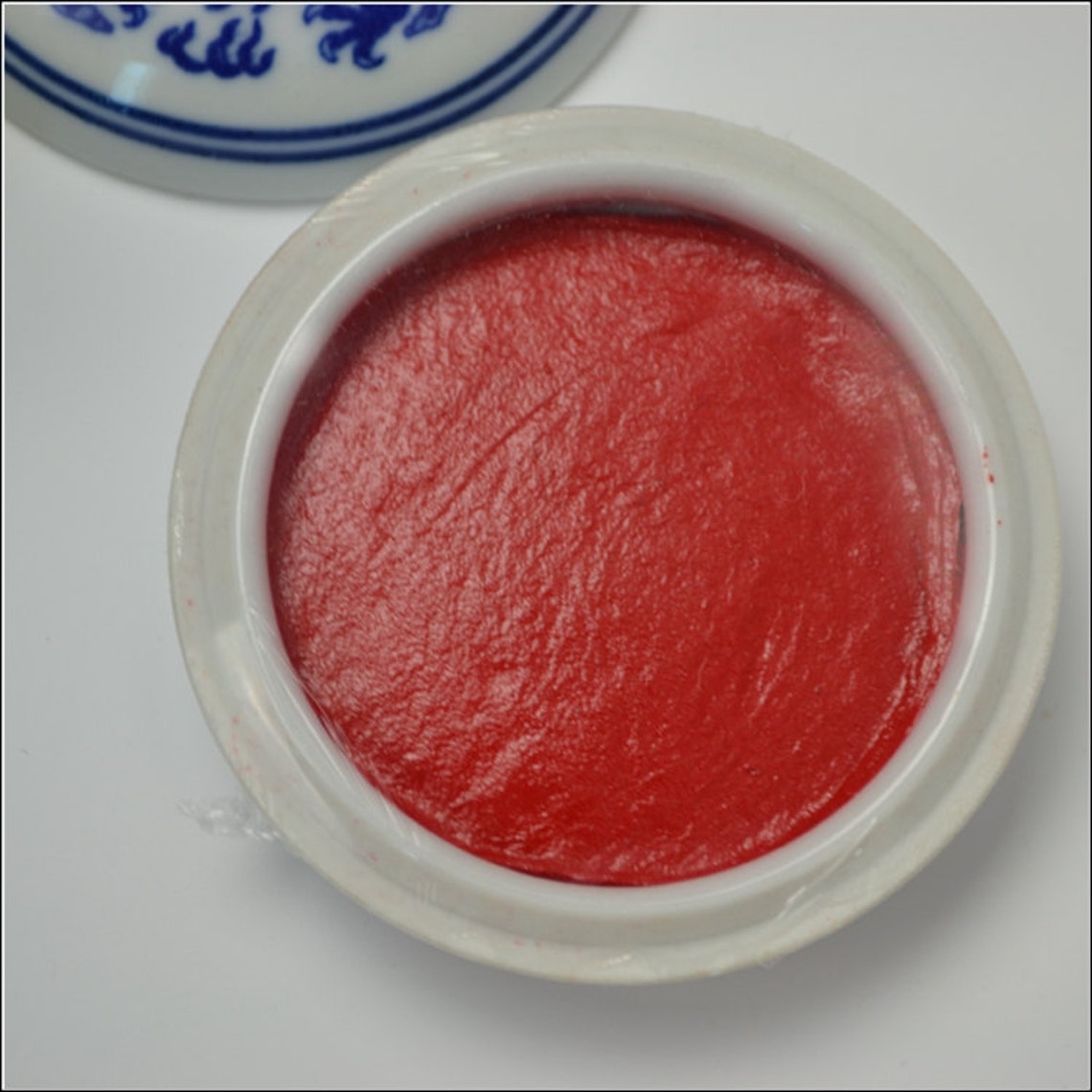 Red Seal Ink Paste Red Cinnabar Ink Blue and White | Etsy