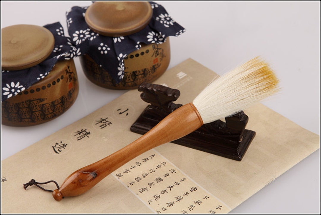 Goat Weasel Hair Brush Combined | Grab Washer Brush | Cypress Wood ...
