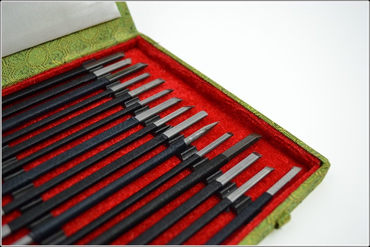 Set Carbon Steel Seal Carving Knife Seal Burin Seal Graver | Etsy