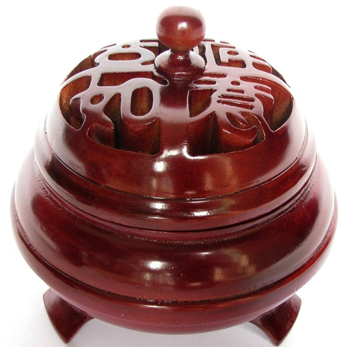 Handmade Natural Red Wood Censer Incense Burner Incense - Etsy