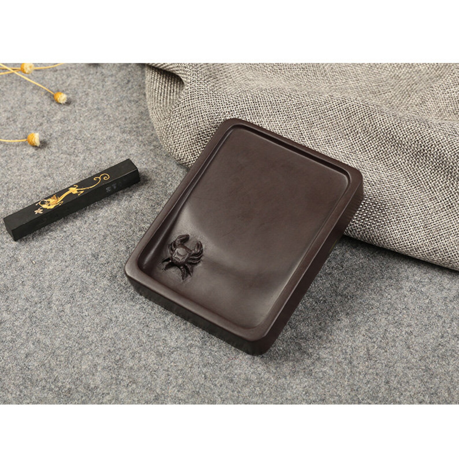 CHINESE INKSTONE 10x8x1.7cm Natural Stone Chinese Inkstone | Etsy