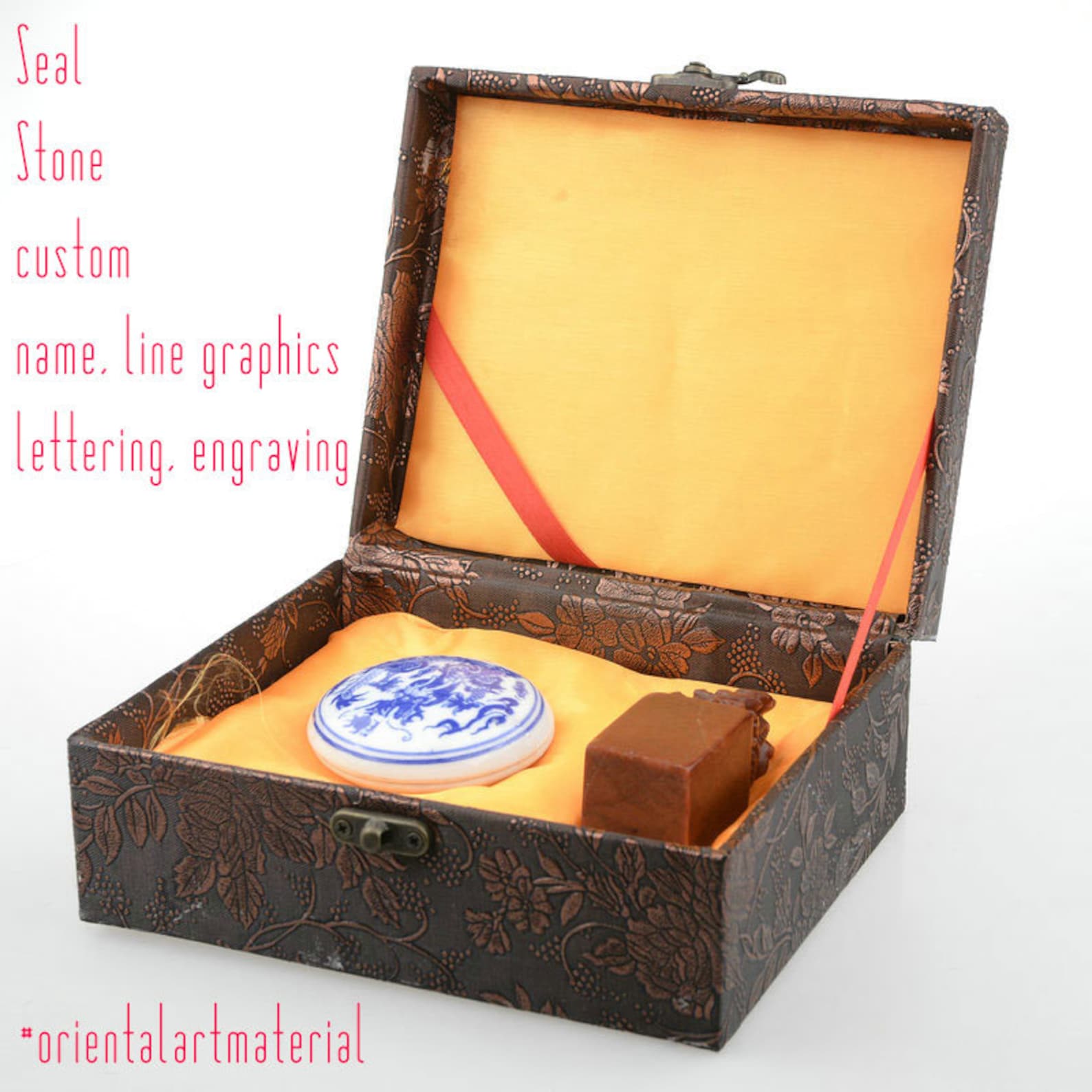 SEAL NAME ENGRAVING Stone Seal Stamp Lettering Custom - Etsy