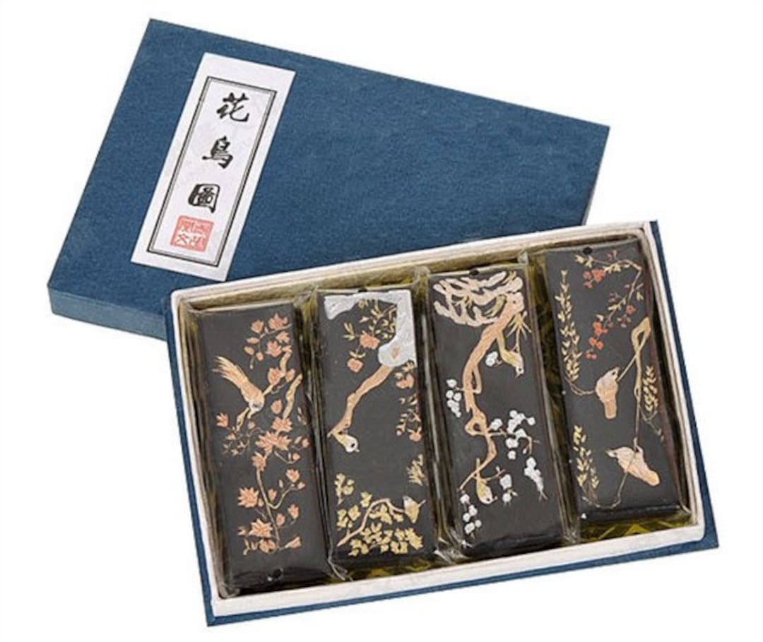 Hu Kaiwen Pine Soot Ink Stick Set: 6 Styles Orientalartmaterial ...