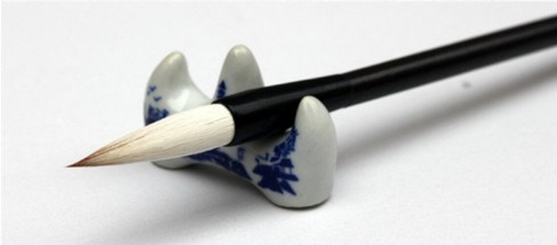 CERAMIC BRUSH REST 6.5x4.3cm Porcelain Chinese Brush Rest - Etsy