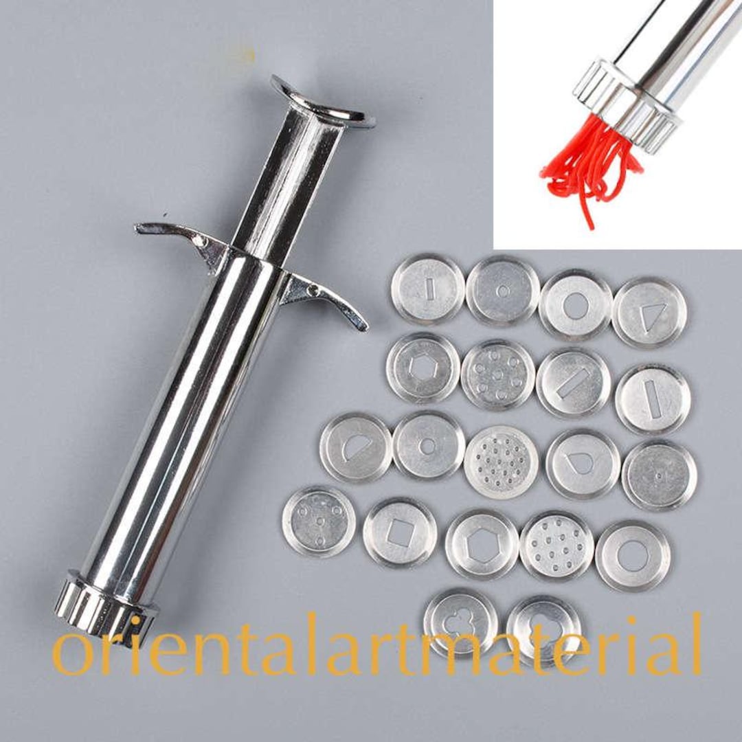 Vintage-style Clay Extruder Set With 20 Decorative Discs Clay Sling ...
