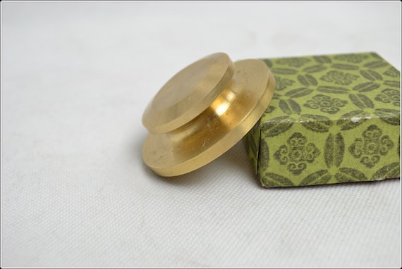 6x0.5x2cm Pure Copper Chinese Paperweight / Disc Shape 0026 | Etsy