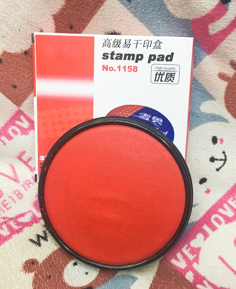 Free Shipment Red Mud Ink Red Ink Paste Red Seal Ink | Etsy