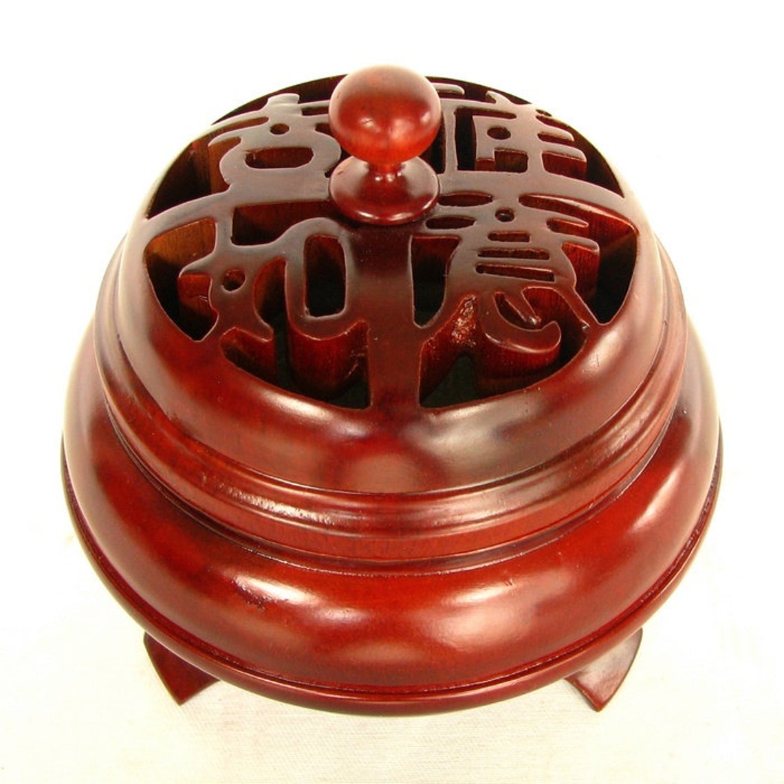 Handmade Natural Red Wood Censer Incense Burner Incense - Etsy