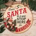 Santa Please Stop Here, Santa's Nice List, Christmas Sign, Personalised ...