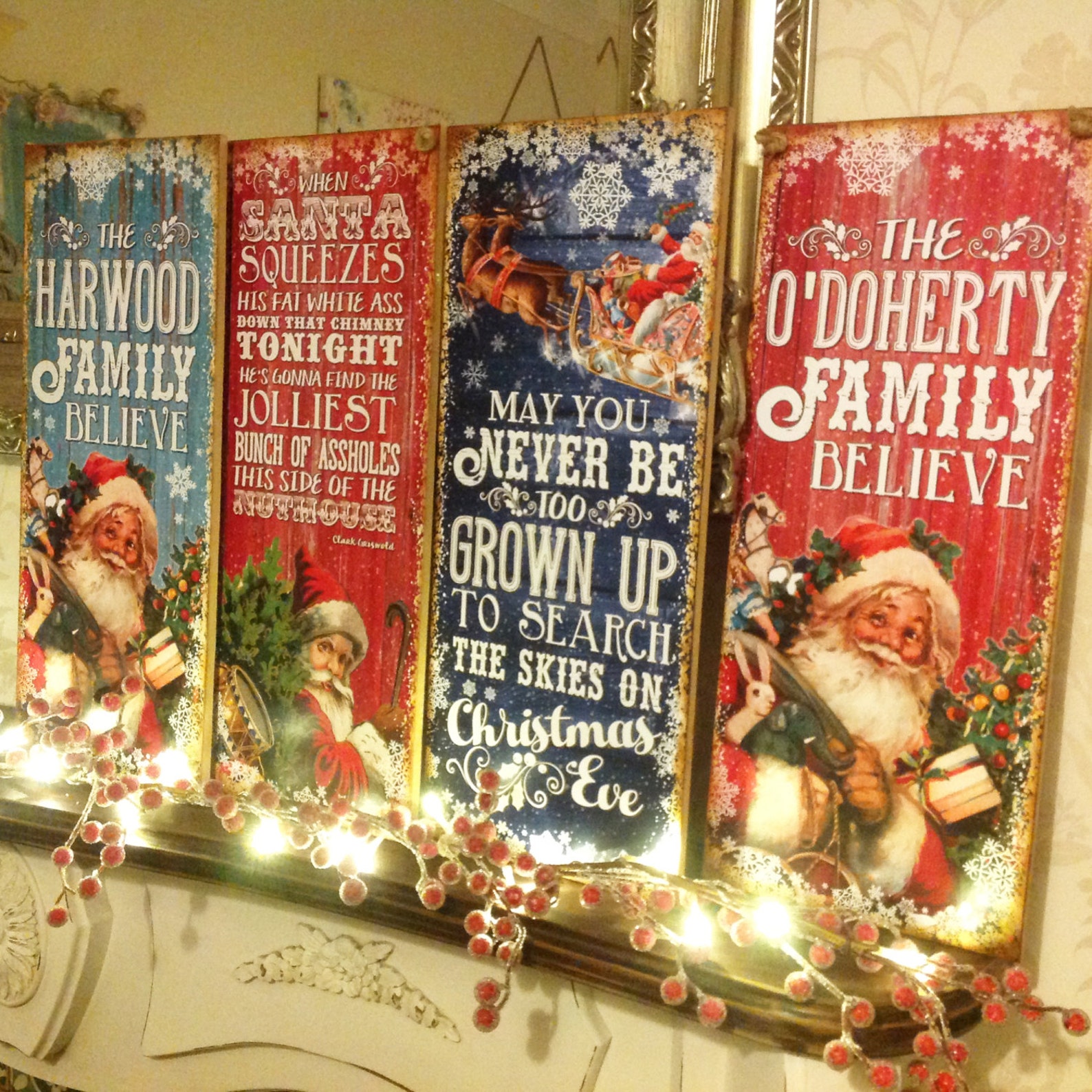 Christmas Sign Christmas Ornament Personalised Christmas - Etsy UK