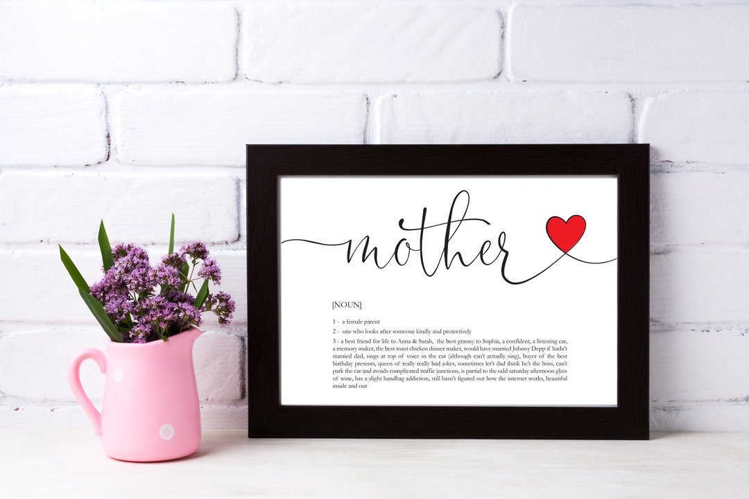 Mothers Day Gift, Mother Dictionary Print (unframed Print) - Etsy