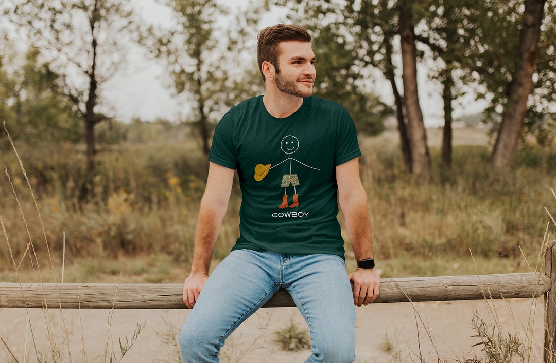 Funny Mens Cowboy T-shirt, Boy Rodeo Horse Gift, Rancher - Cowboy Shirt ...