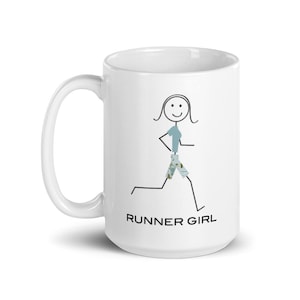 Funny Womens Running Coffee Mug, Girls Jogger Runner Gift - Running ...