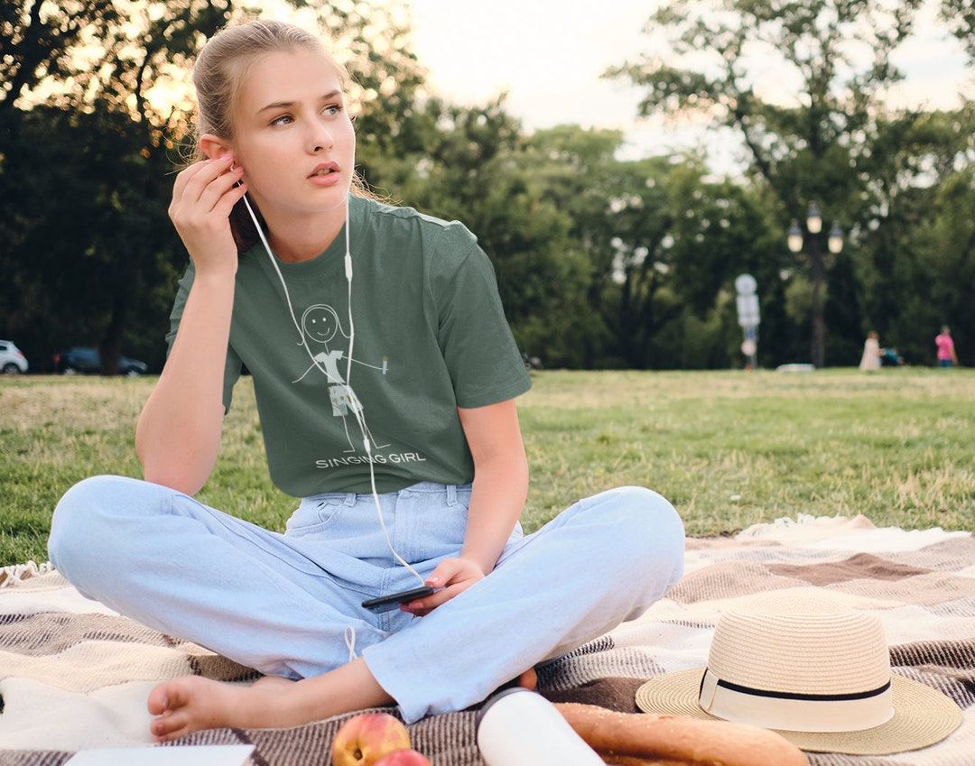 Youth Funny Girl Singer T-shirt, Girl Music Gifts - Girls Singing Gift ...