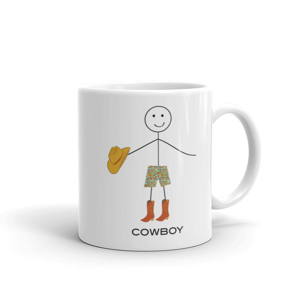 Funny Mens Cowboy Coffee Cup Boy Rodeo Horse Gift Rancher - Etsy