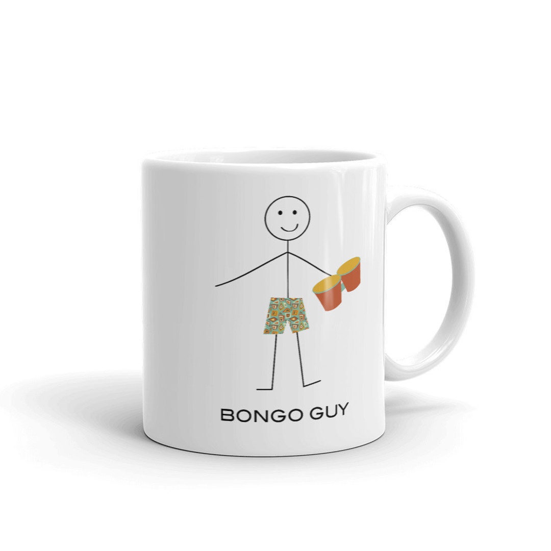 Funny Mens Bongo Mug, Boy Music Gifts Bongo Gift Bongo Player Gift Boy ...