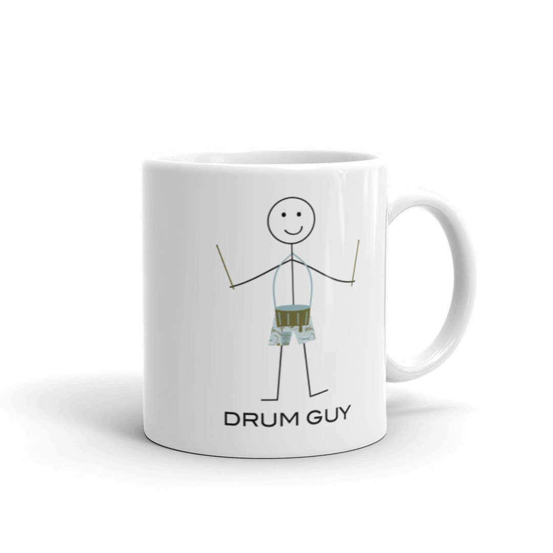 Funny Mens Snare Drummer Coffee Cup, Boy Snare Drum Gift - Snare ...