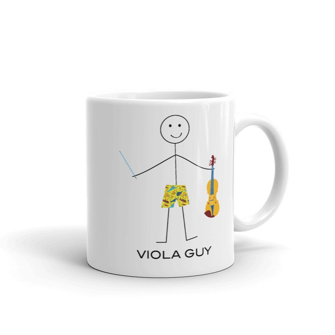 Funny Mens Viola Mug, Boys Music Gifts - Boys Viola Cup - Viola Coffee ...