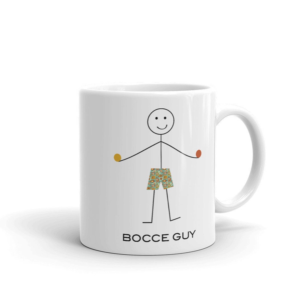 Funny Mens Bocce Ball Mug, Bocci Gifts for Boys - Bocce Ball Coffee Cup ...