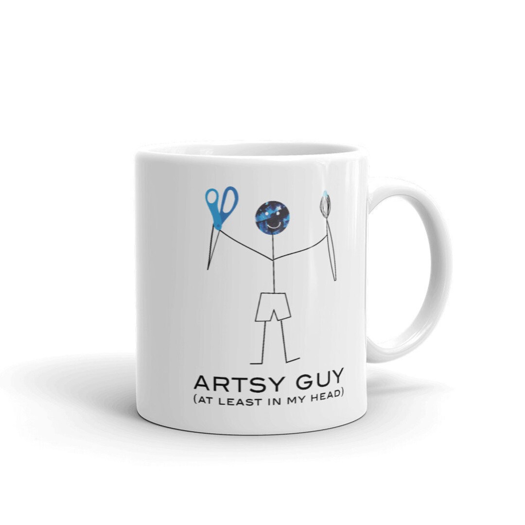 Funny Mens Artist Coffee Mug, Art Painting Sewing Gifts for Boys ...