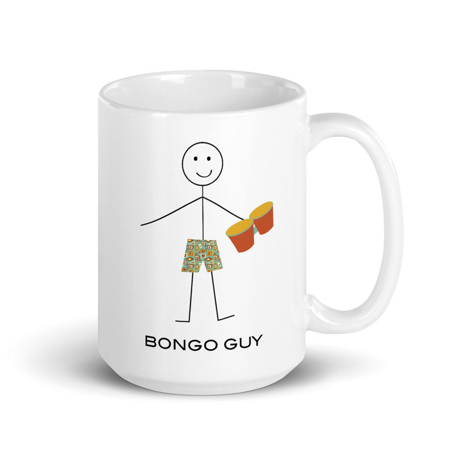 Funny Mens Bongo Mug Boy Music Gifts Bongo Gift Bongo - Etsy