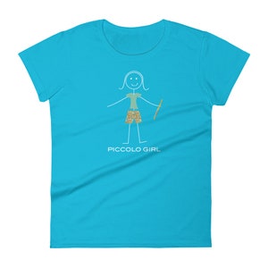 Women's Funny Piccolo T-shirt, Girl Music Gifts Girls Piccolo Shirt ...