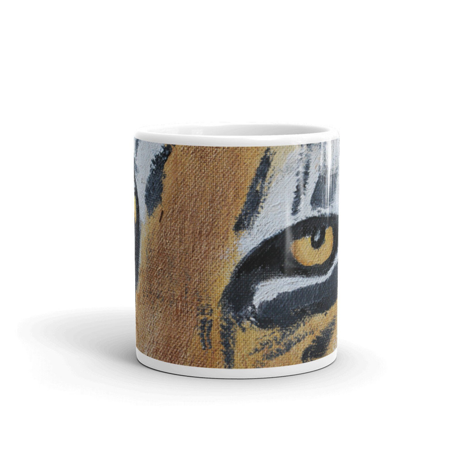 Painted Tiger Mug Tiger Coffee Mug Animal Cup - Etsy