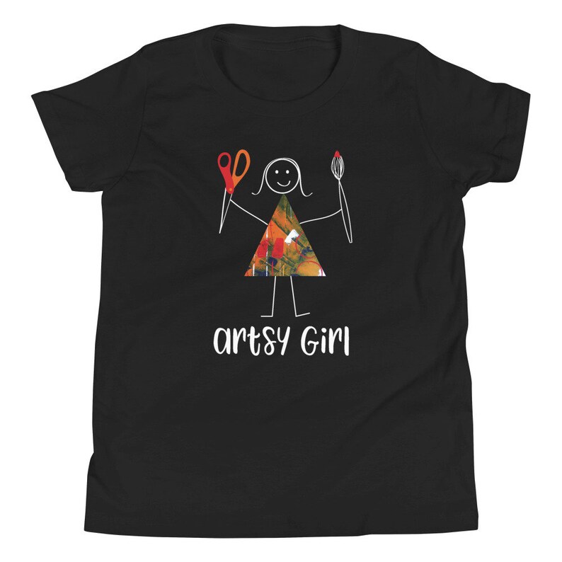 Youth Funny Artsy T-shirt for Girls Artist Gifts for Girls - Etsy