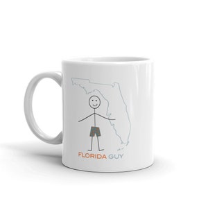 Mens Florida Coffee Mug - Boys Florida Guy Coffee Cup - Florida Gift ...