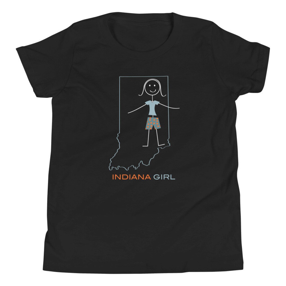 Youth Indiana Girl T-shirt - Girls Indian Shirt - Funny Indiana Girl ...