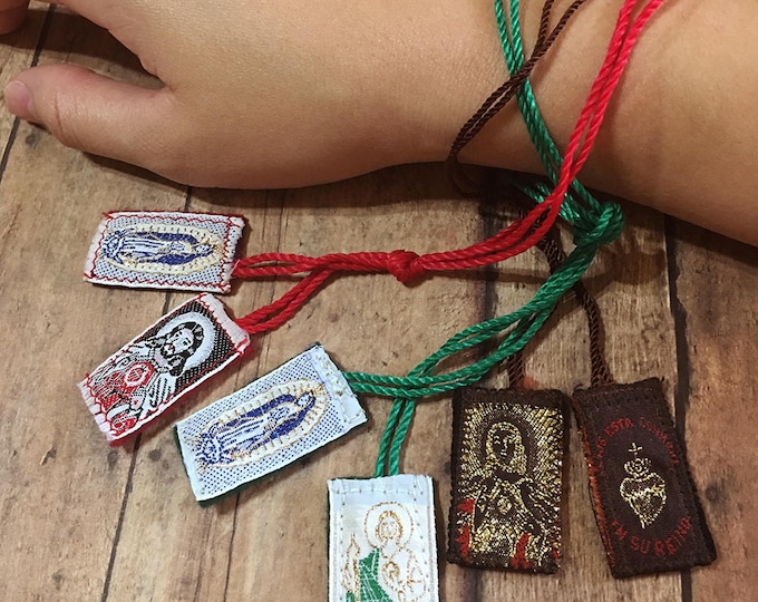 Catholic Scapular brown Scapular Necklace Religious Gift - Etsy