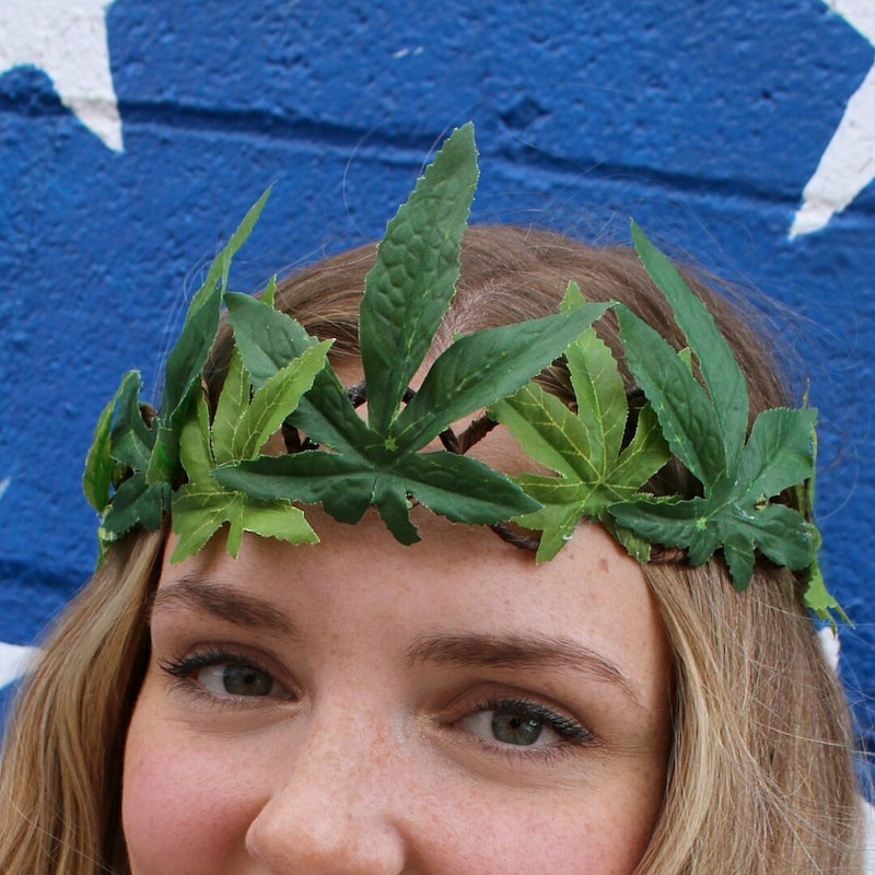 Marijuana Leaf Crown - Etsy