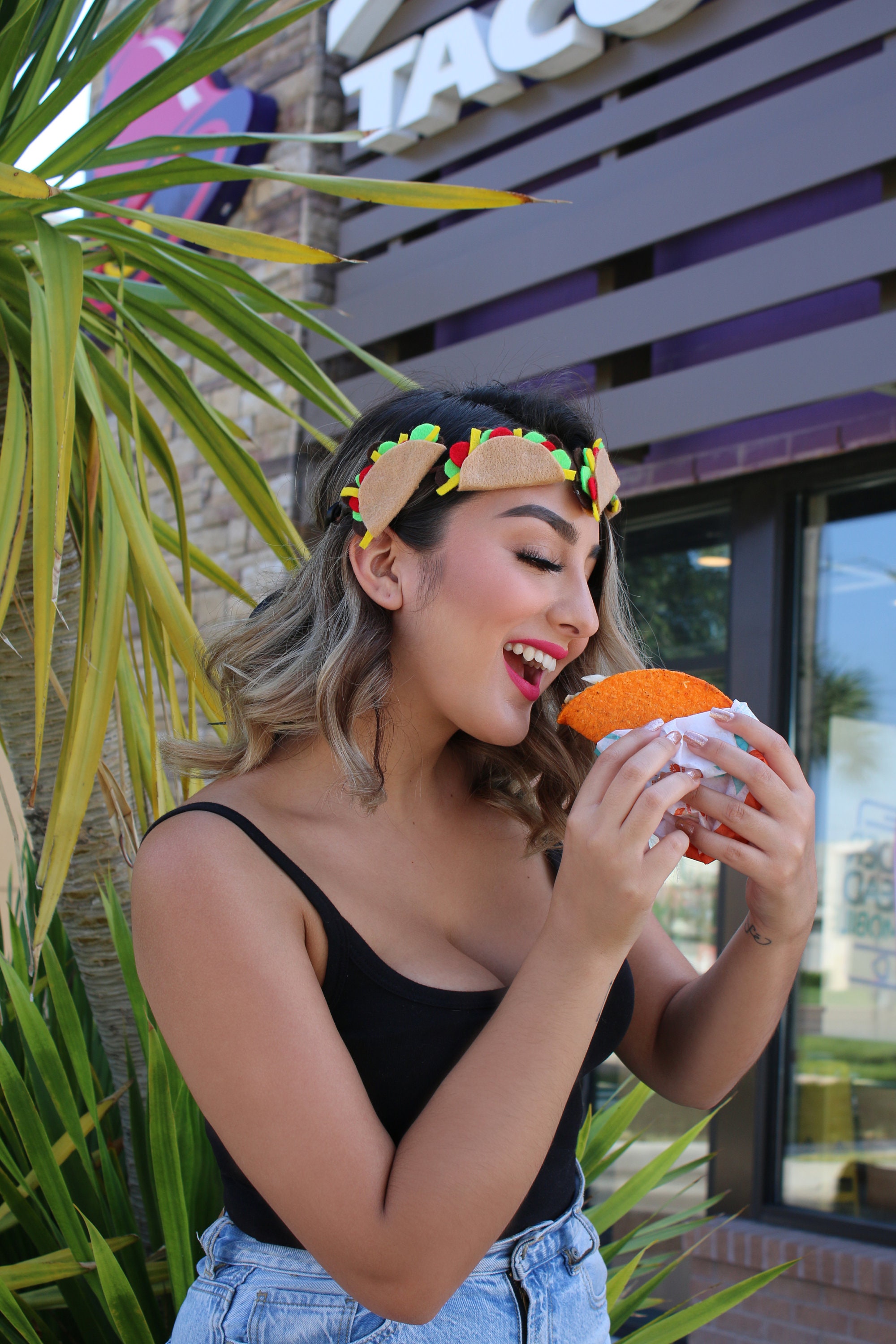 Taco Crown mexican Taco Tuesday Taco Headband Sombrero Cinco | Etsy