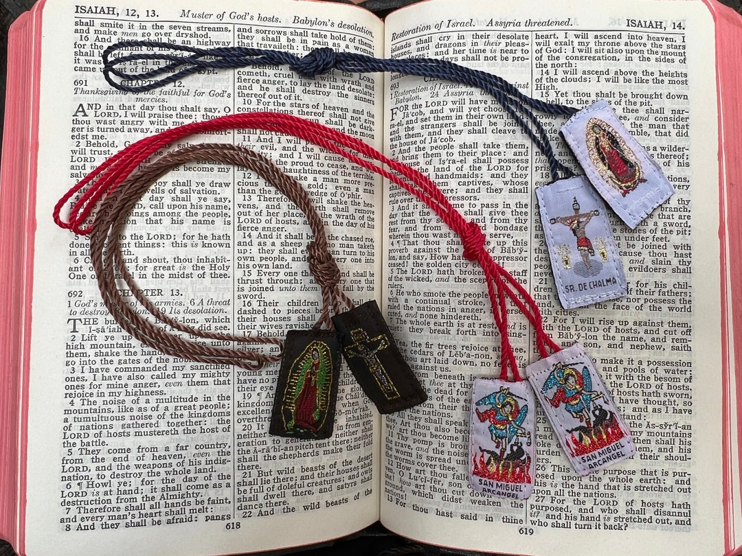 Catholic Scapular (brown Scapular Necklace Religious Gift Catholic ...