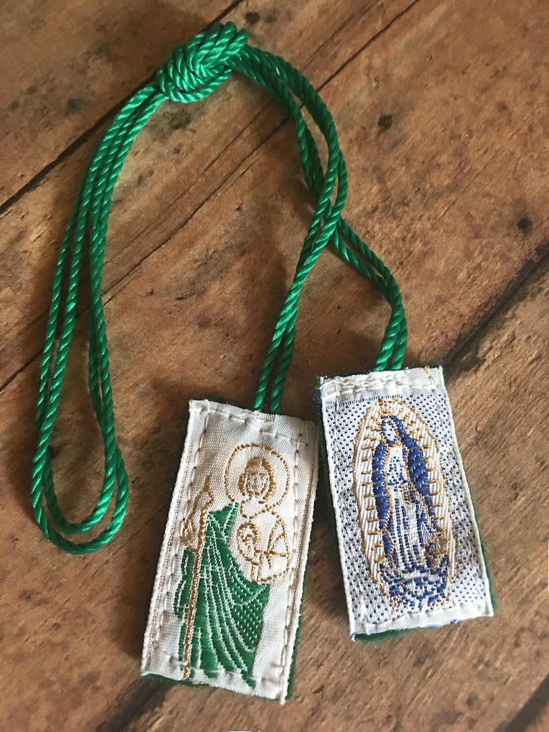 Catholic Scapular Brown Scapular Necklace Religious Gift | Etsy