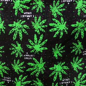 Weed Dust Mask (marijuana Leaf Cannabis Bandana Scarf 420 EDM EMC Rave ...
