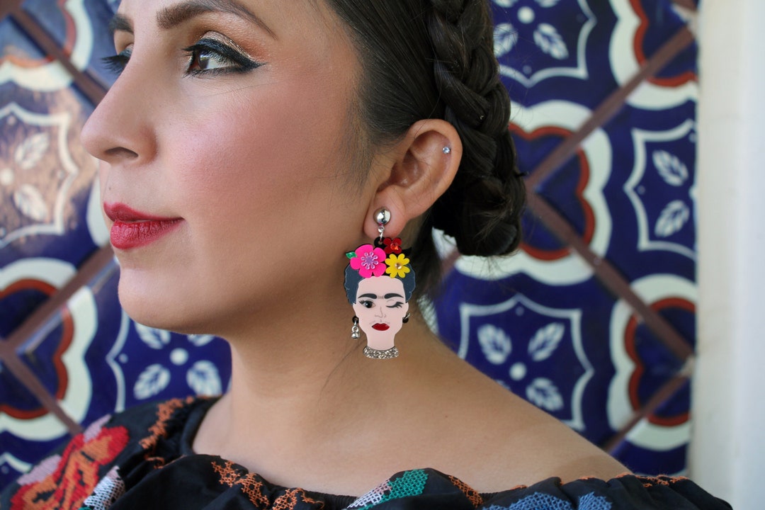 Frida Earrings (art Earrings Painter Artist Earrings Frida Kahlo ...